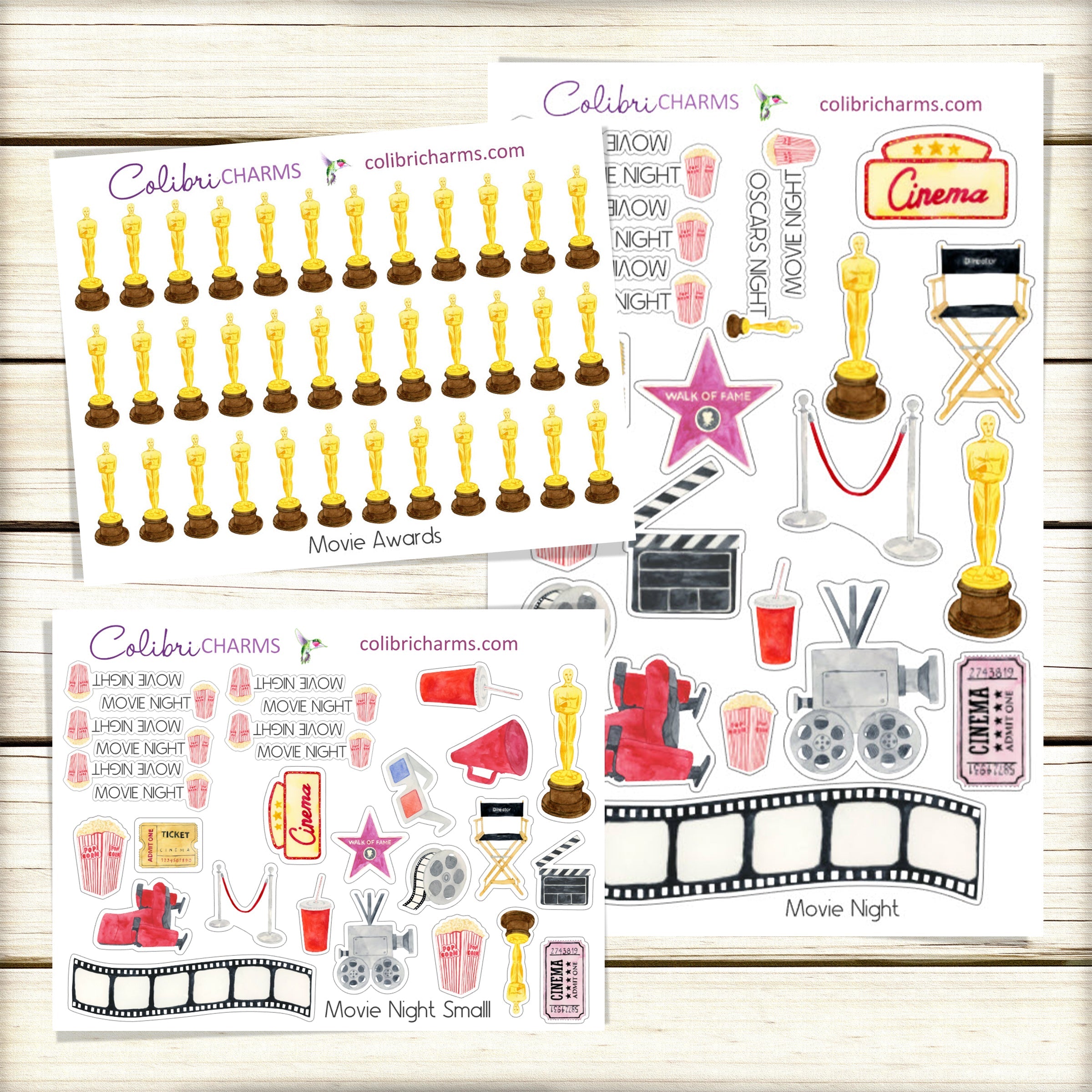 Planner stickers, charms and clips + stitch markers – ColibriCharms